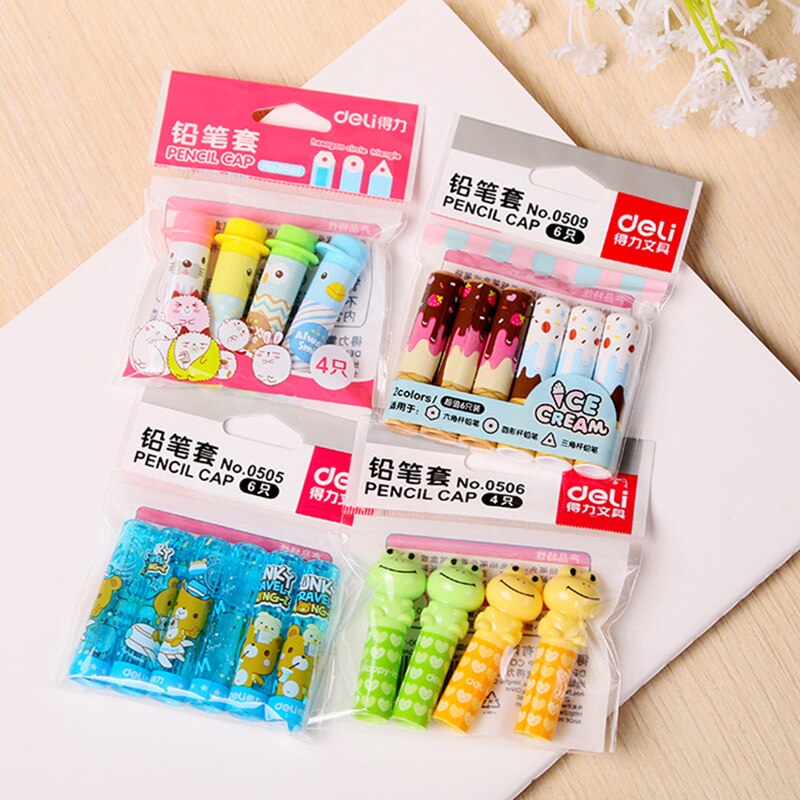Deli Kid Pencil Caps for Protecting Pencils Set 16... – Vicedeal
