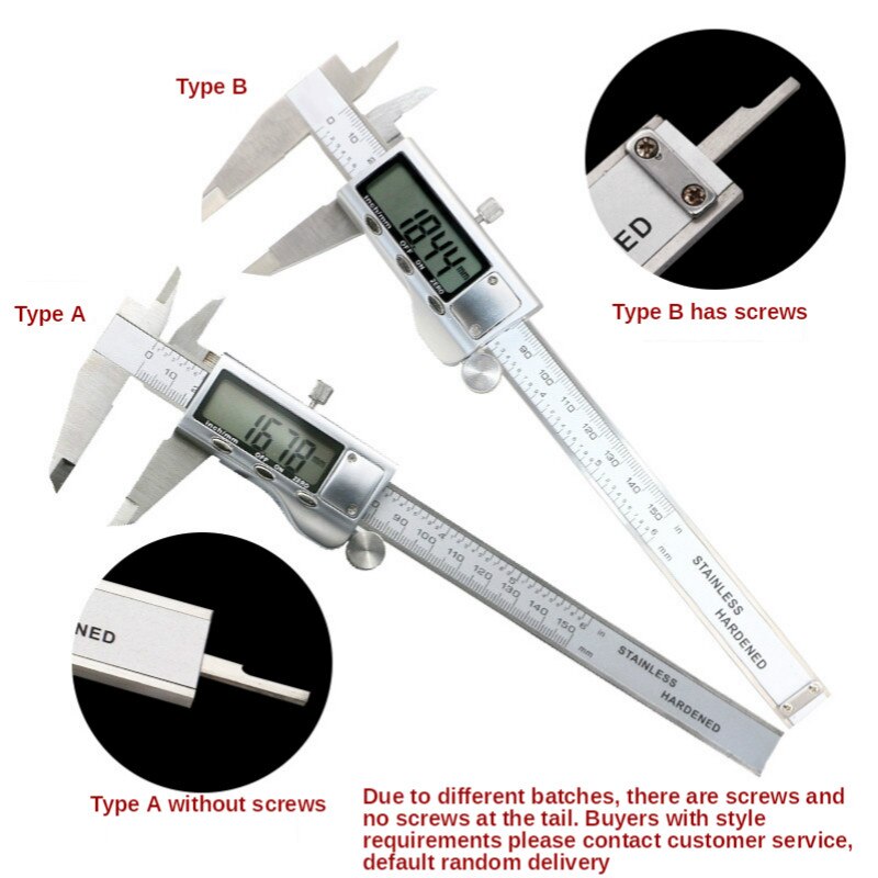 6-Inch 150mm digital calipers Stainless Steel Elec... – Grandado