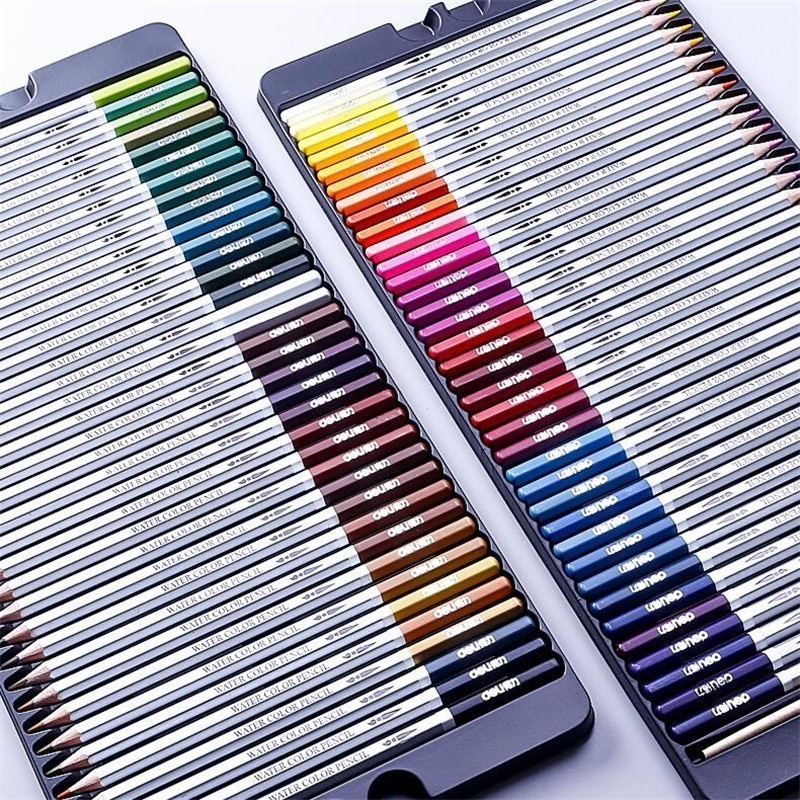 24-72 Kleuren Professionele Aquarel Potlood Set Ar... – Vicedeal