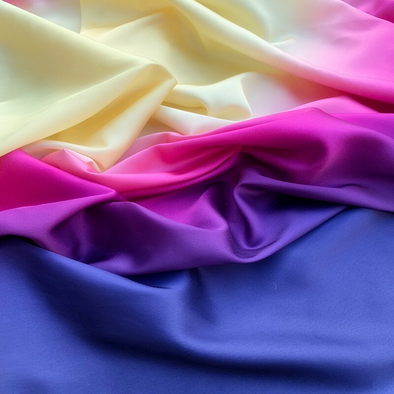 Width 59" Gradient Opaque Luster Imitation Acetate... – Grandado