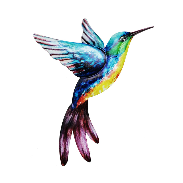 1PC Hummingbird Big Metal Bird Wall Art Sculpture ... – Grandado
