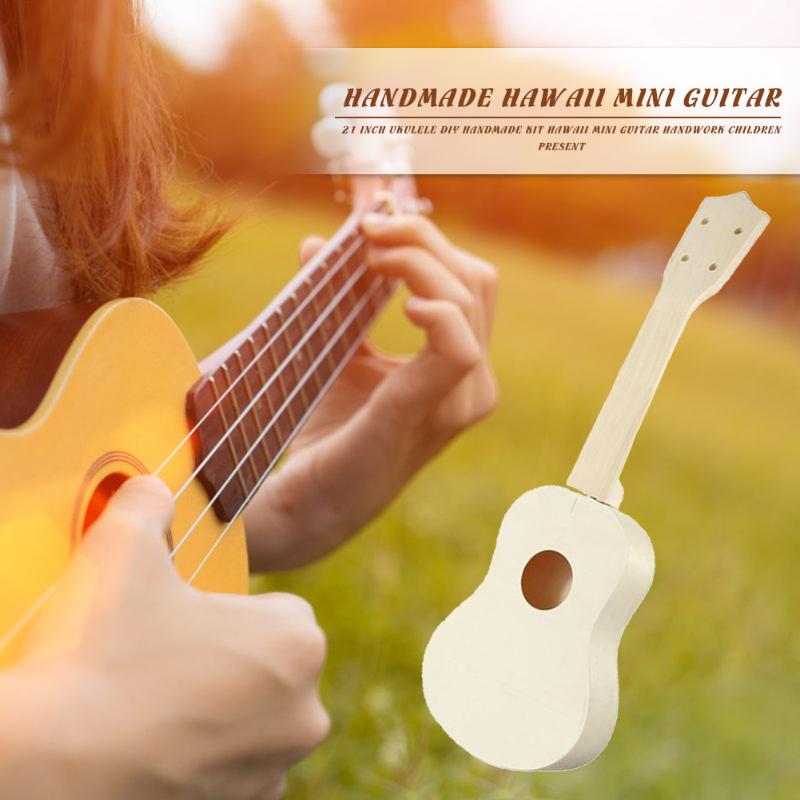 Ukulele DIY Kit 21 inch Handmade Hawaii Mini Guita... – Grandado