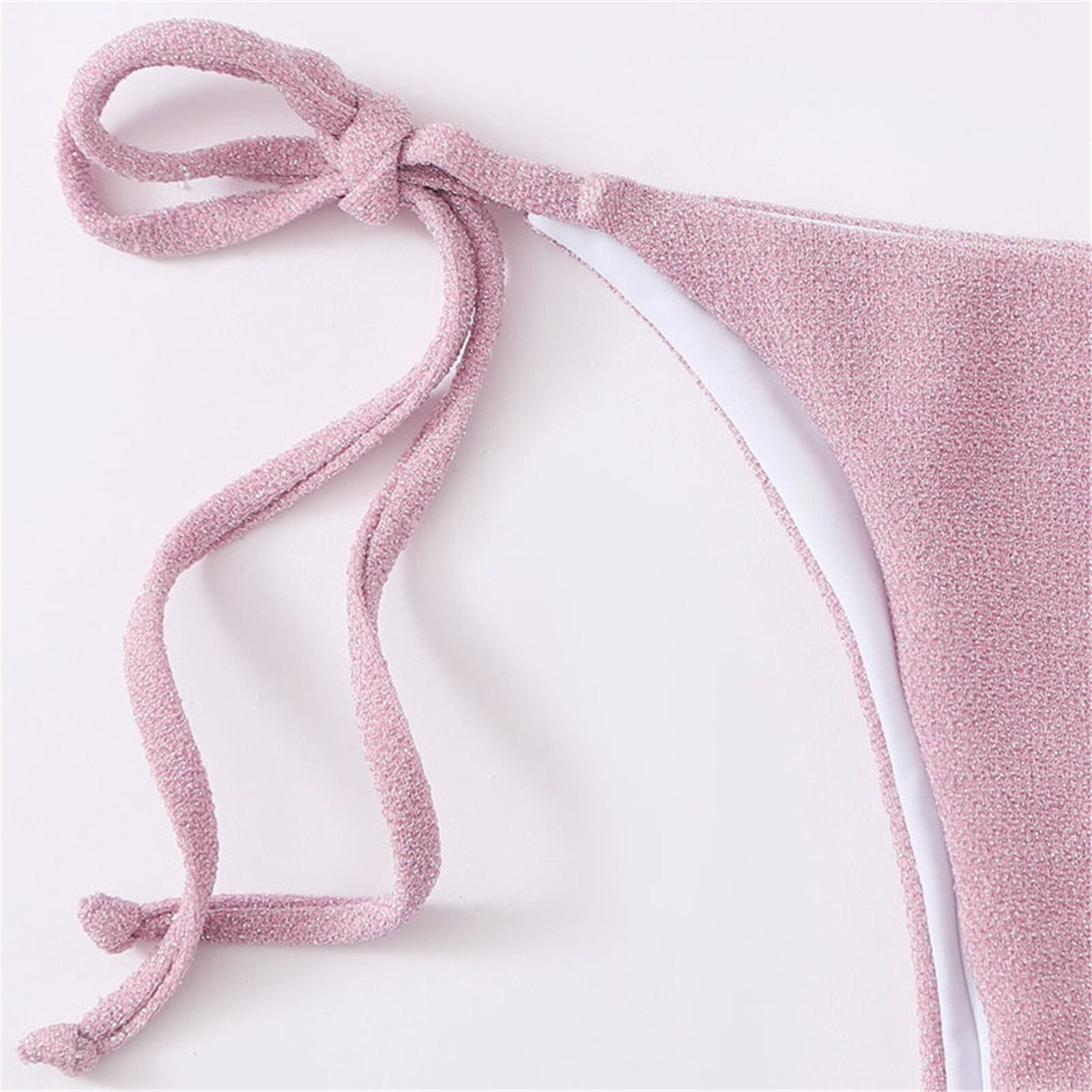 40 Vrouwen Roze Bikini Set Bandage Push Up Hoge Grandado