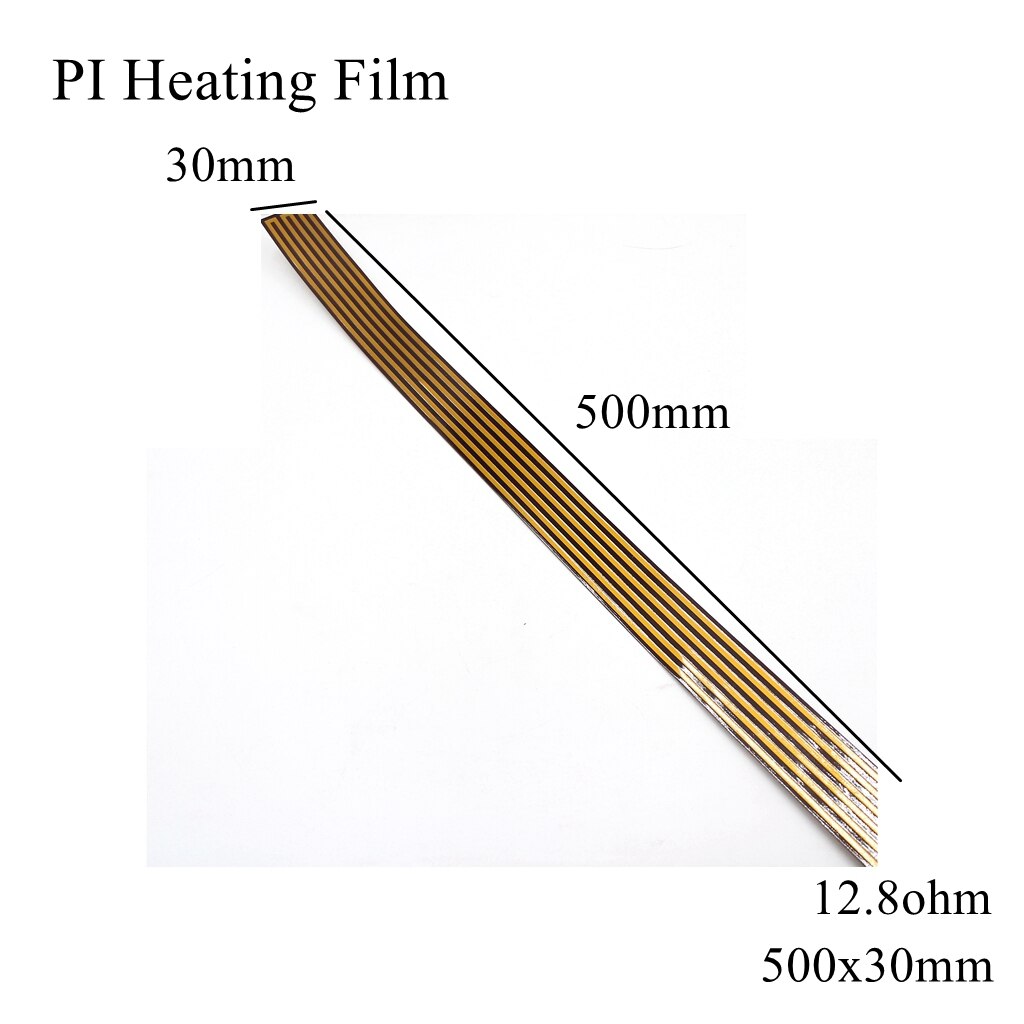 500x30mm 5V 12V 24V 110V 220V PI Heating Film Poly... – Grandado