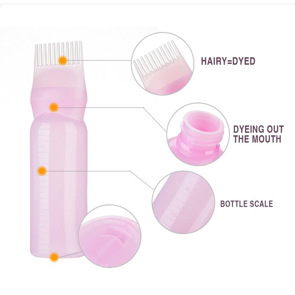 120ml Hair Dye Bottles Applicator Comb Brush Dispe Grandado