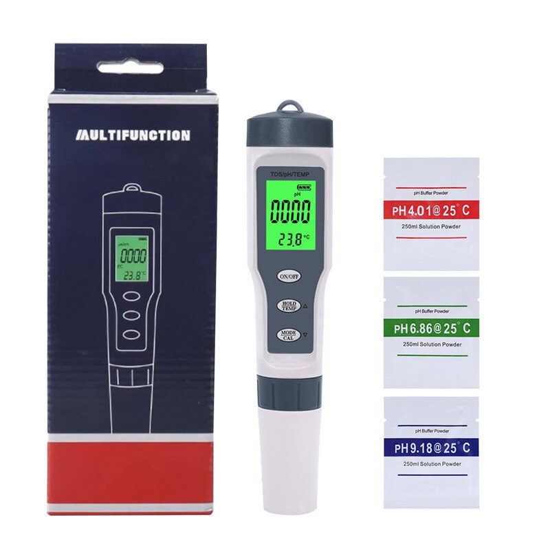 3 in1 PH Meter TDS Meter EC Meter Thermometer Digi... – Grandado