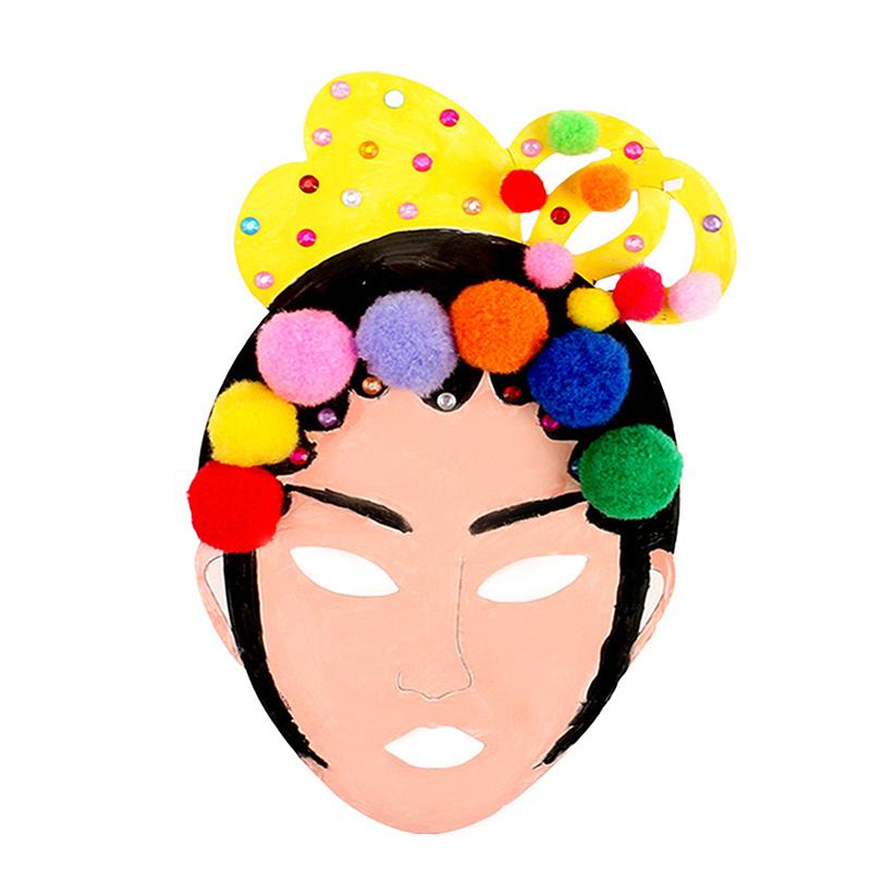 3 Set of Peking Opera Face Mask Blank Painting DIY... – Grandado