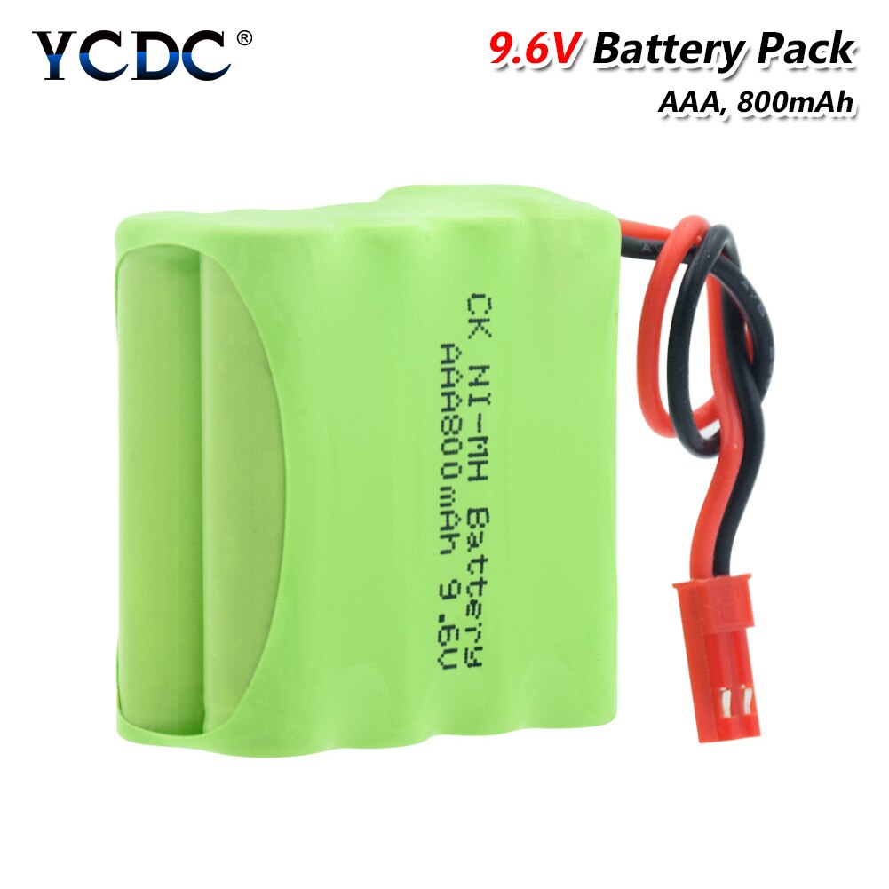 9.6V 800mAh 8*AAA Rechargeable Ni-MH Battery Pack ... – Grandado