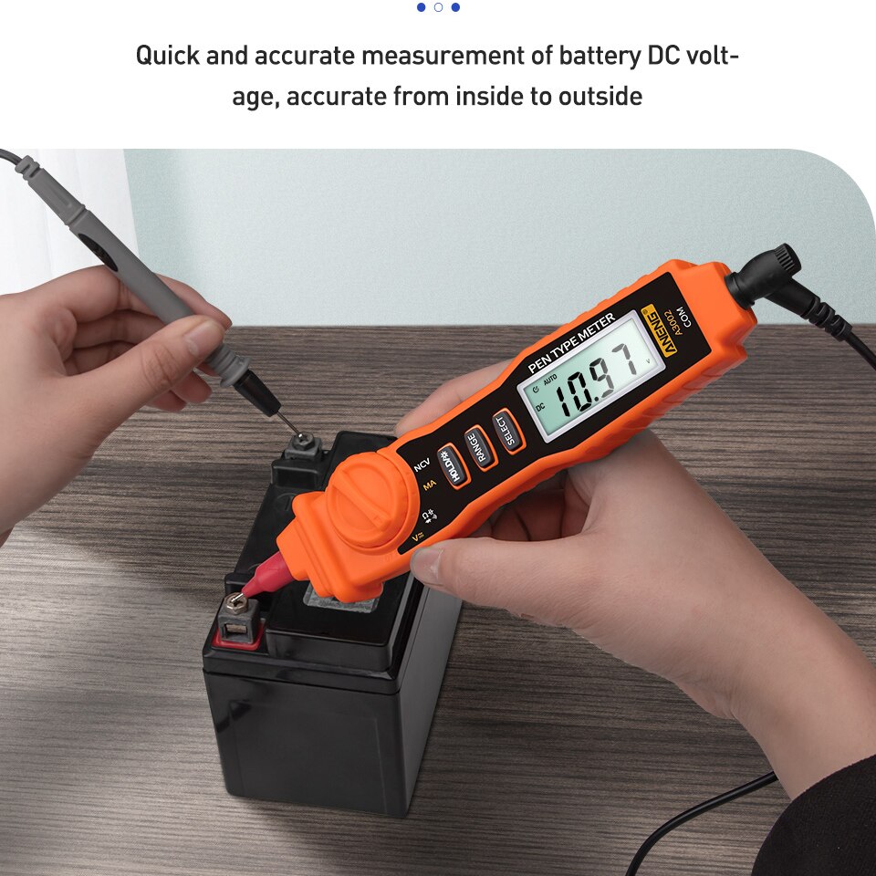 A3002 Digital Multimeter Pen Type 4000 Counts with... – Grandado