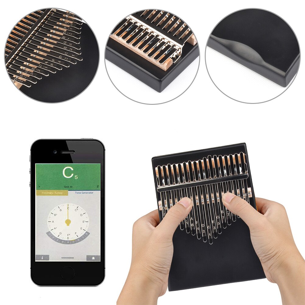 17 Keys Kalimba Thumb Piano Pine Wood Musical Inst... – Vicedeal