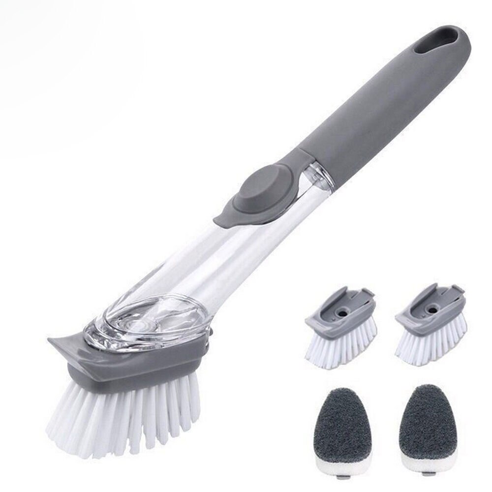 Kitchen Cleaning Brush 2 In1 Removable Brush Dish ... – Grandado