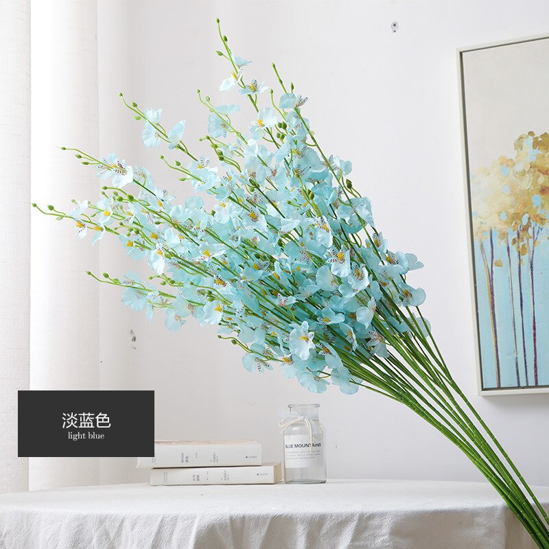 Yellow Dancing Orchid Artificial Flowers Wedding H... – Grandado