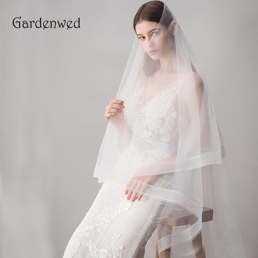 Gardenwed-velo de novia para mujer, longitud del c... – Grandado