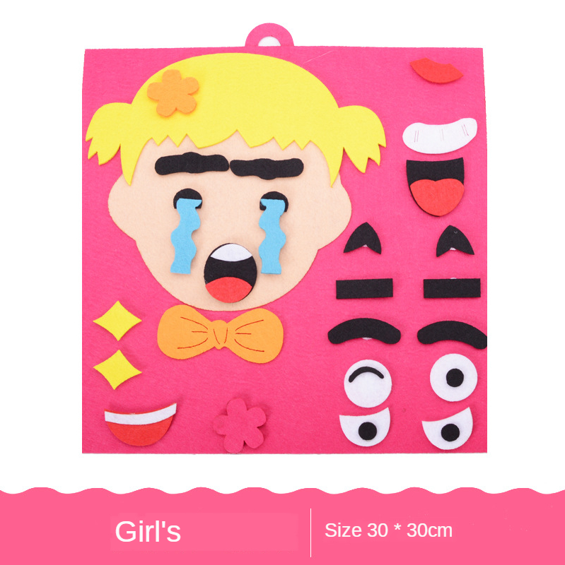 30CM*30CM DIY Toys Emotion Change Puzzle Toys Faci... – Grandado