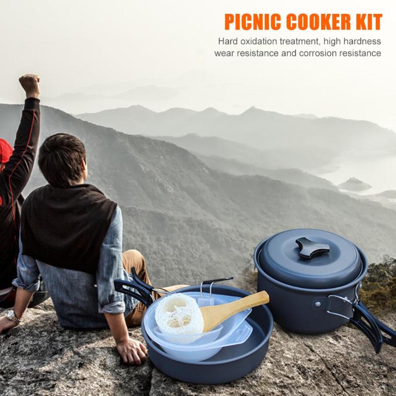 Tragbare Outdoor Camping Kochgeschirr Wasserkocher... – Vicedeal