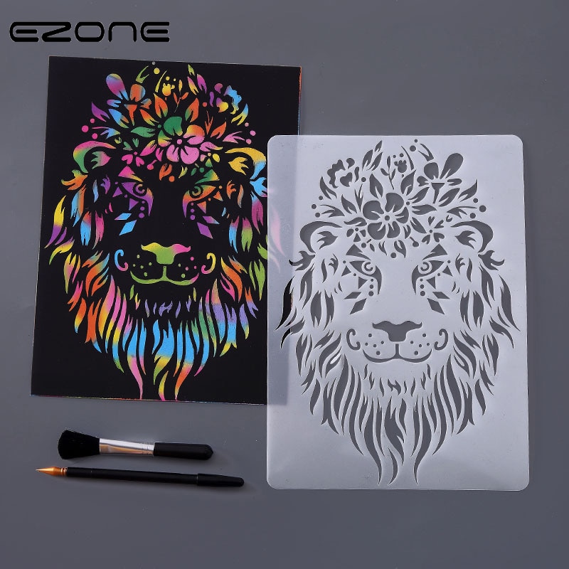 EZONE 1PC Animals Drawing Template Ruler Animals H... – Vicedeal