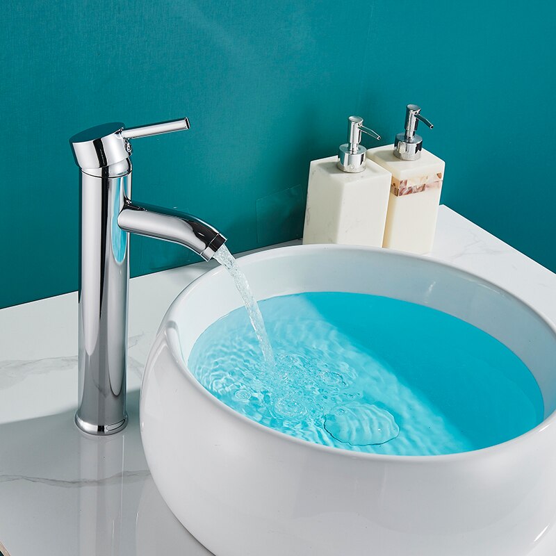 Senlesen Tall Bath Sink Faucet Bathroom Slim and C... – Grandado
