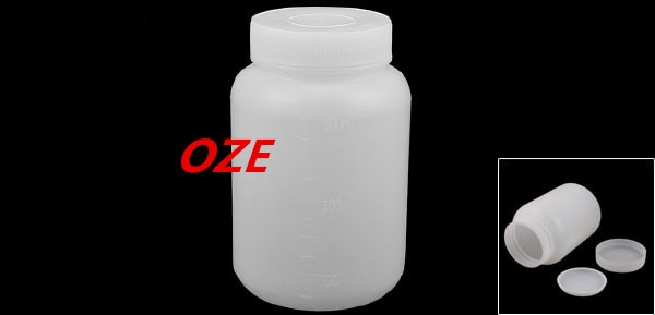 2PCS 500mL Clear White Plastic Laboratory Chemical... – Grandado