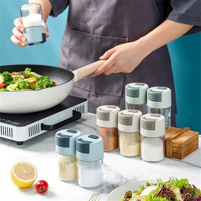 Metering Salt Shaker Glass Metered Salt Dispenser,... – Grandado