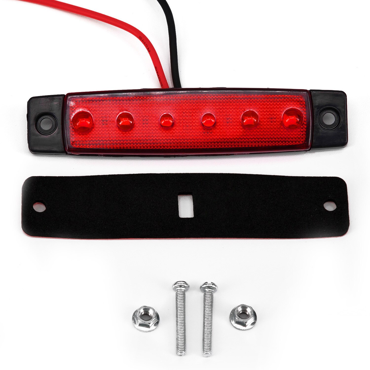 Lorry Side Marker Light 28cm Red for Trailer Truck... – Grandado