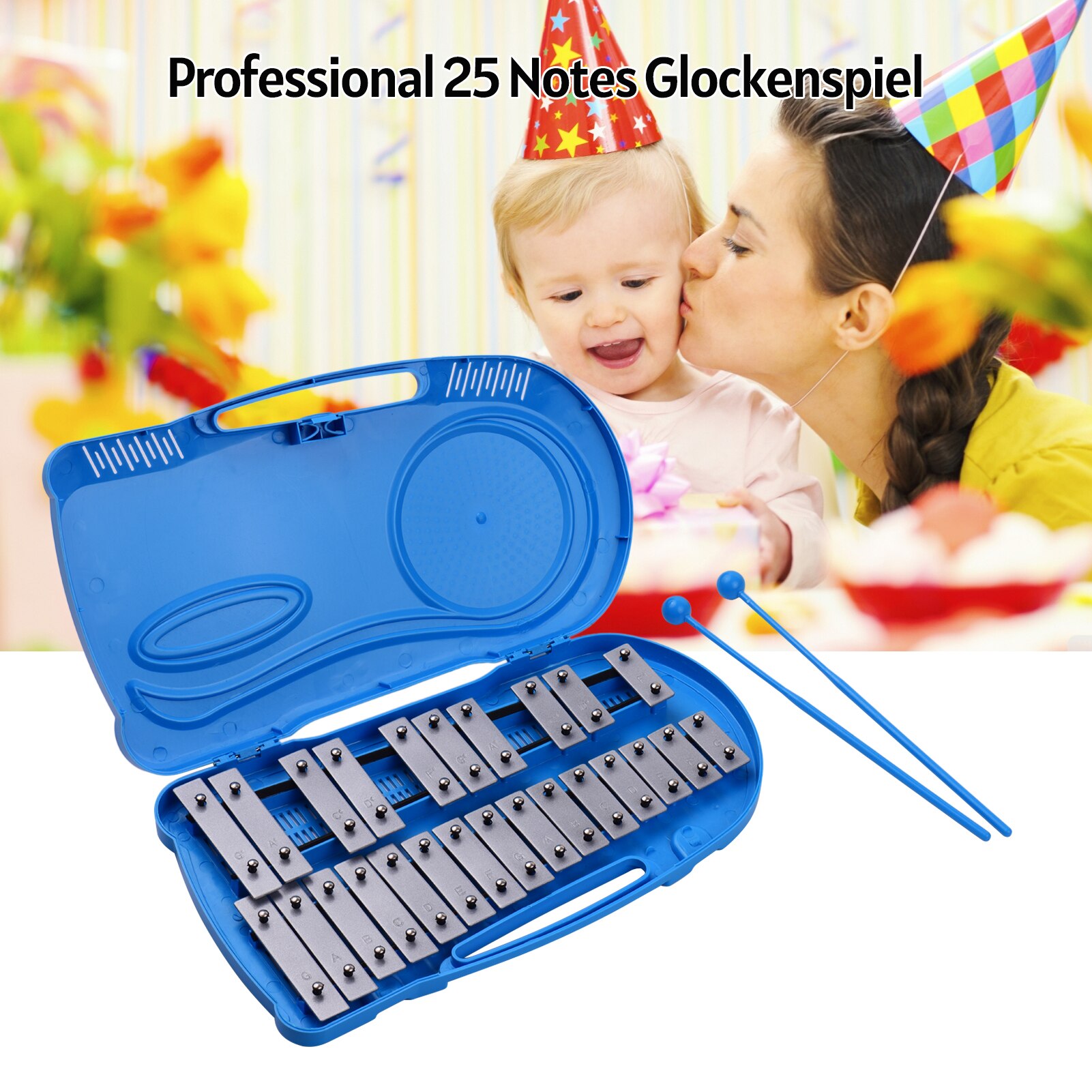 25 Notes Glockenspiel Xylophone Instrument Early E... – Vicedeal