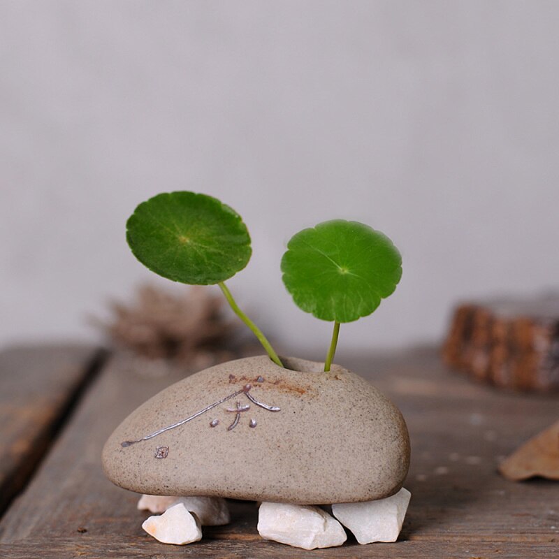 Multi Shape Ceramic Zen Mini Stone Ornaments DIY H... – Grandado