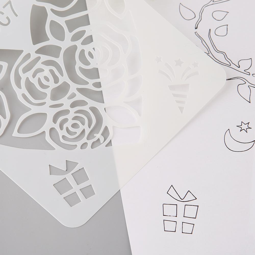 12Pcs Flower Heart Drawing Molds Plastic Children ... – Grandado