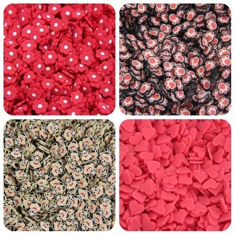 10g Cute Flower slice Polymer Clay Charms DIY Deco... – Vicedeal