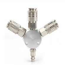3-WAY MANIFOLD Quick Coupler 1/4''NPT Connector Ai... – Grandado