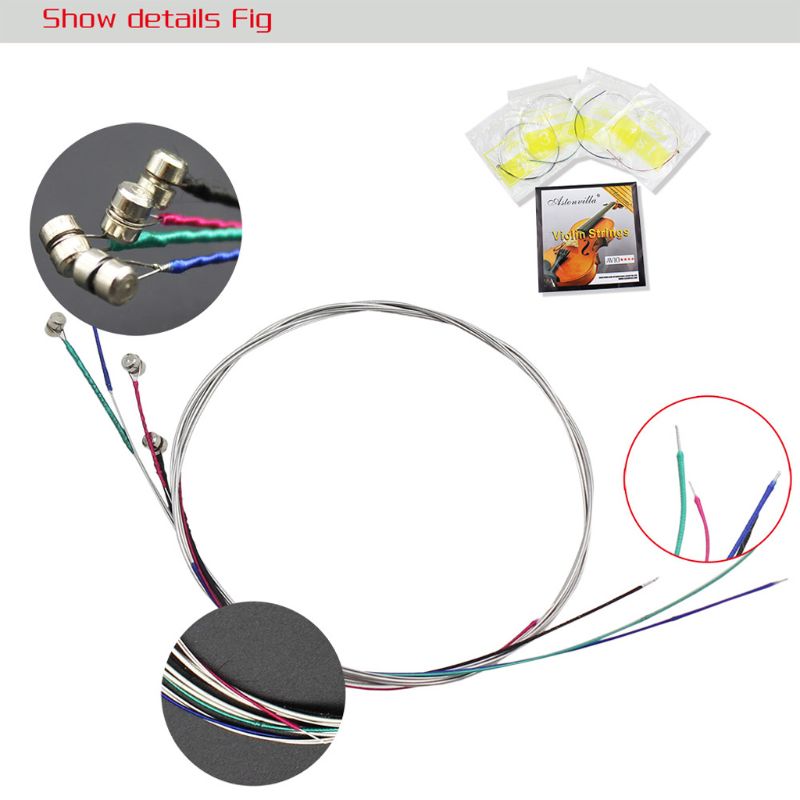 AV10 Violin Strings Stainless Steel Coated Steel C... – Vicedeal