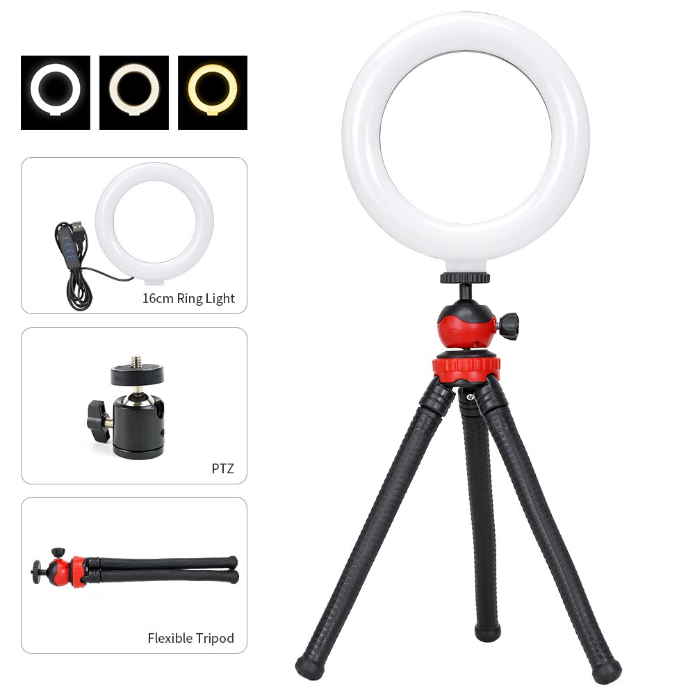 Selfie Ringlight Photography 16cm LED Rim Of RingL... – Vicedeal