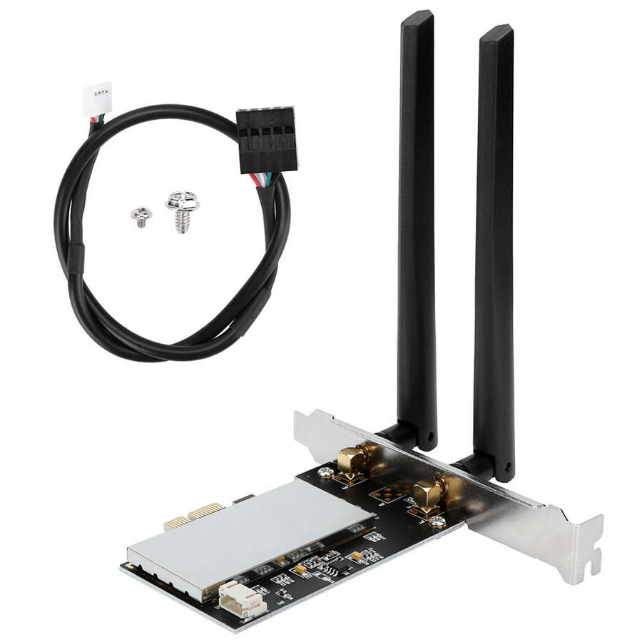 Adapter PCI-E Wireless Card WiFi with 2 Antennas C... – Vicedeal