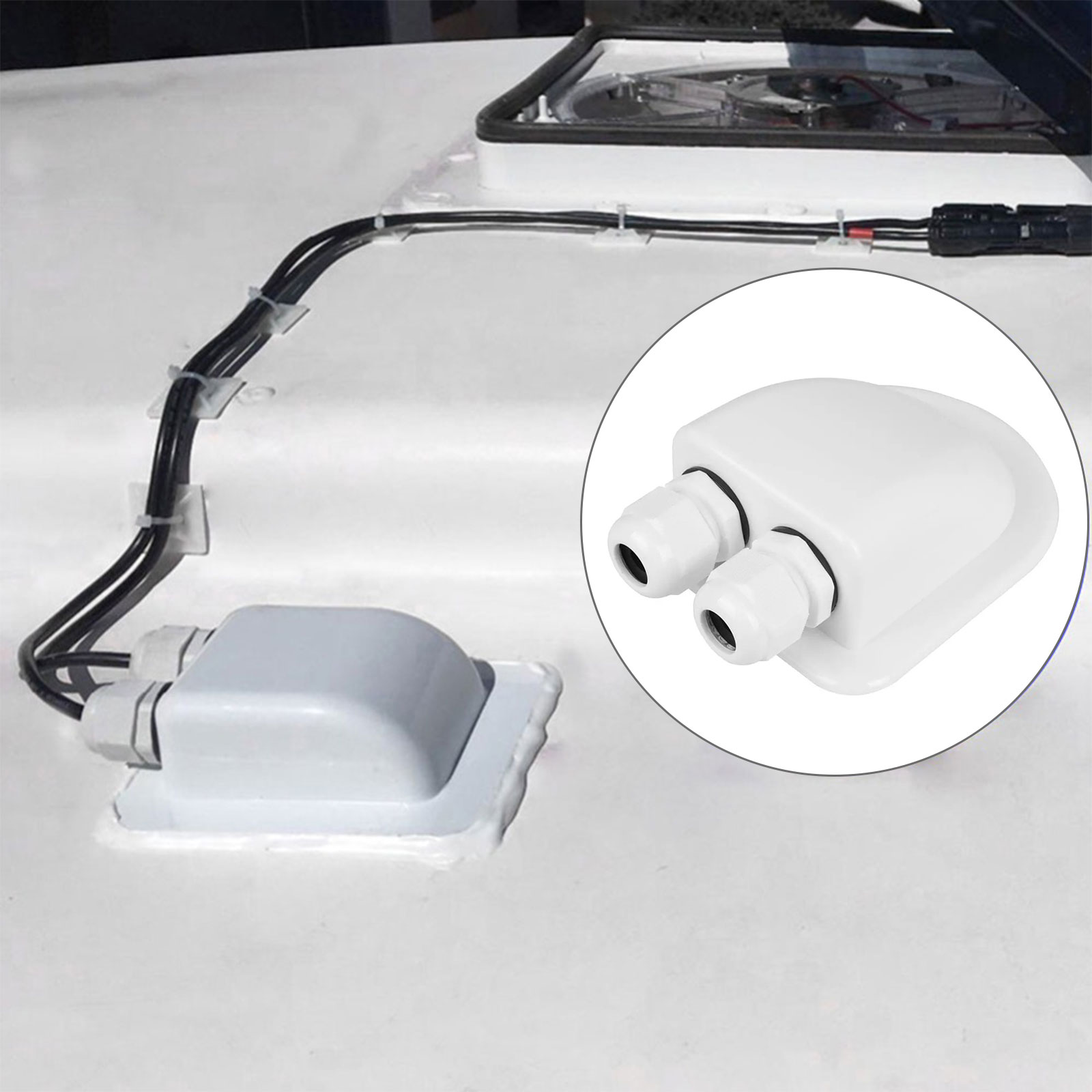 Wit Camper Caravan Solar Auto Junction Box Dak Dra... – Vicedeal