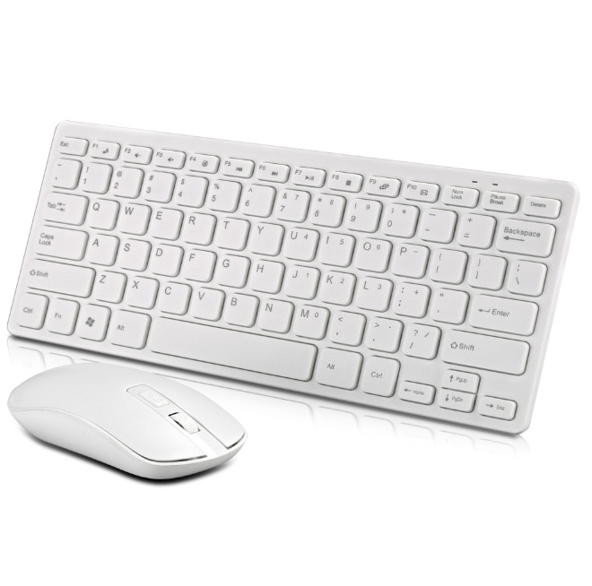 Wireless Keyboard and Mouse Set Chocolate Button K... – Vicedeal