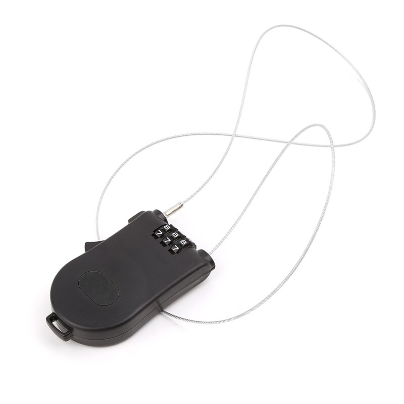 Retractable Wire Rope Password Lock Combination Co... – Vicedeal