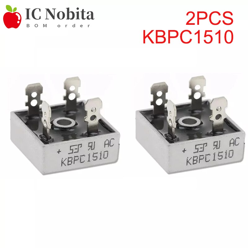 2PCS KBPC1510 15A 1000V Bridge Rectifier IC – Vicedeal