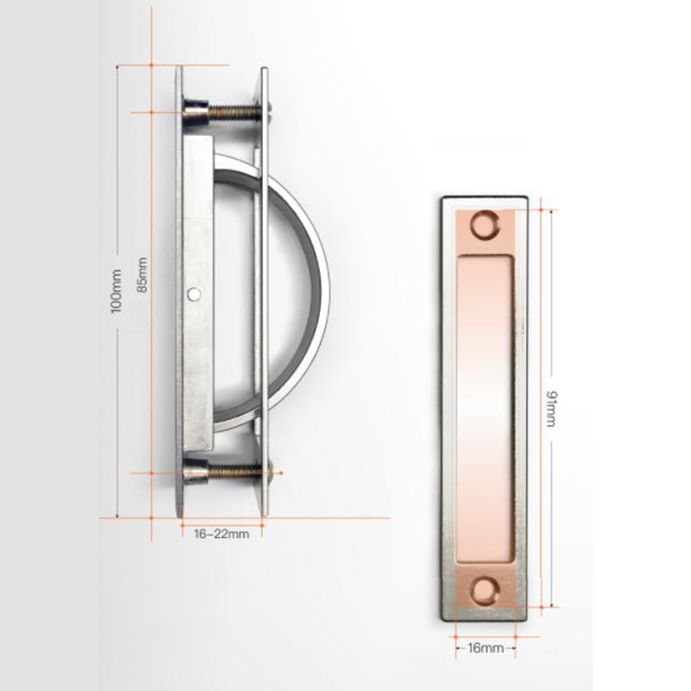 Verborgen Deur Kast Handvat Zinklegering Verzonken... – Vicedeal