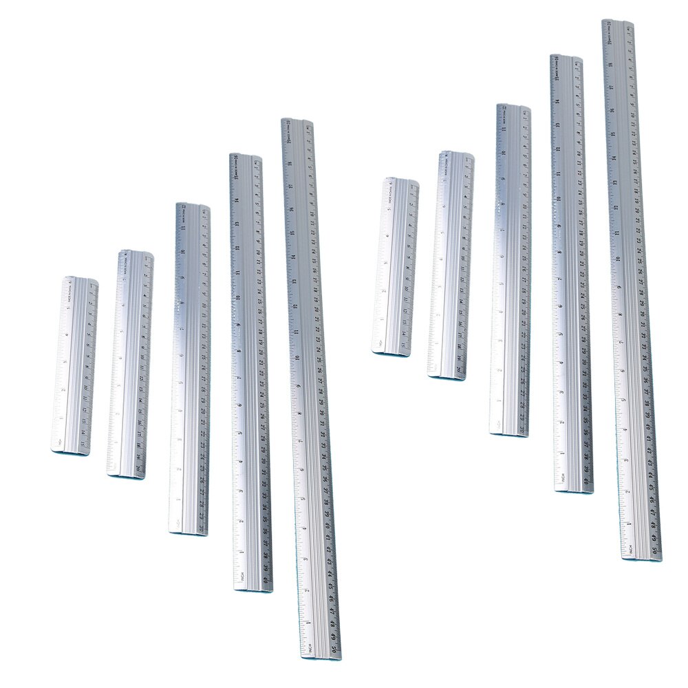 10pcs Practical Stationery Set Durable Metal Ruler... – Grandado