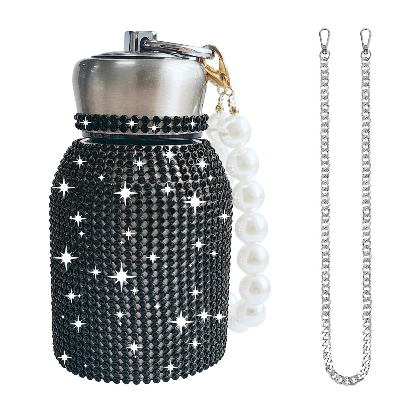 Luxury 2pcs Chain Thermos Bottle 300ml Stainless S... – Grandado