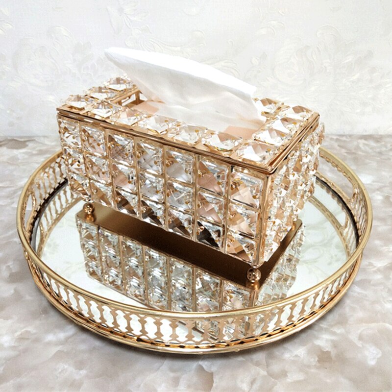 Crystal tissue box, drawer, napkin drawer For livi... – Grandado