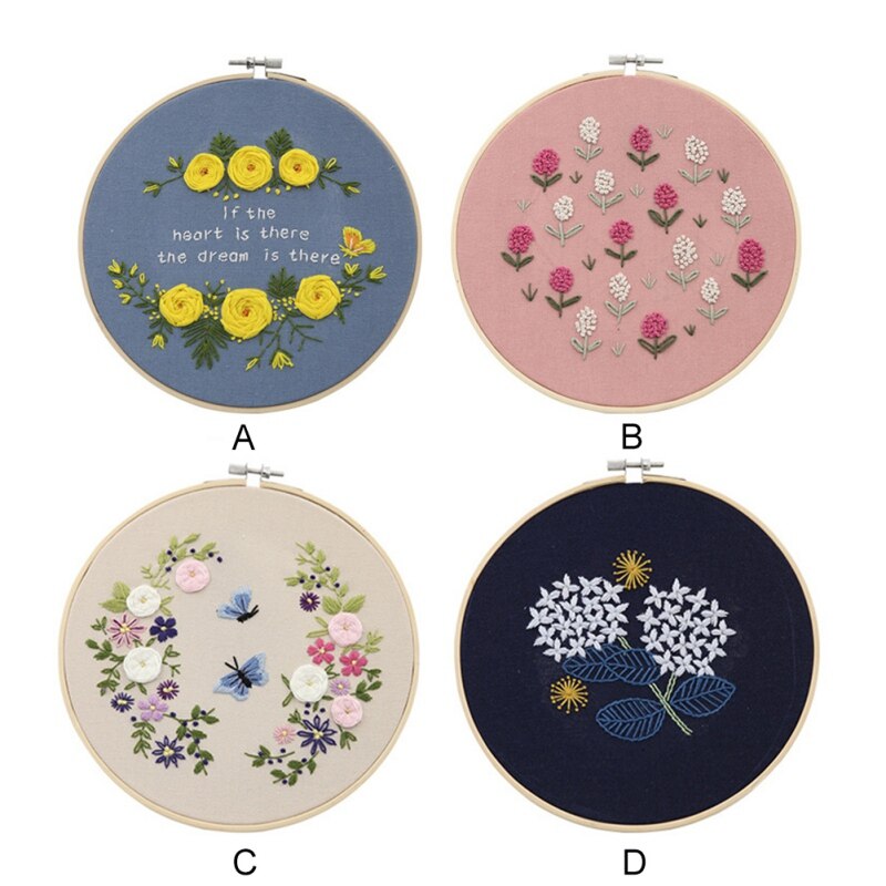 European DIY Embroidery Flower Pattern Handwork Ne... – Grandado