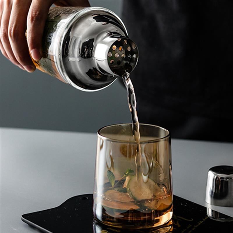 Stainless Steel Glass Cocktail Shaker Mixer Wine M... – Grandado