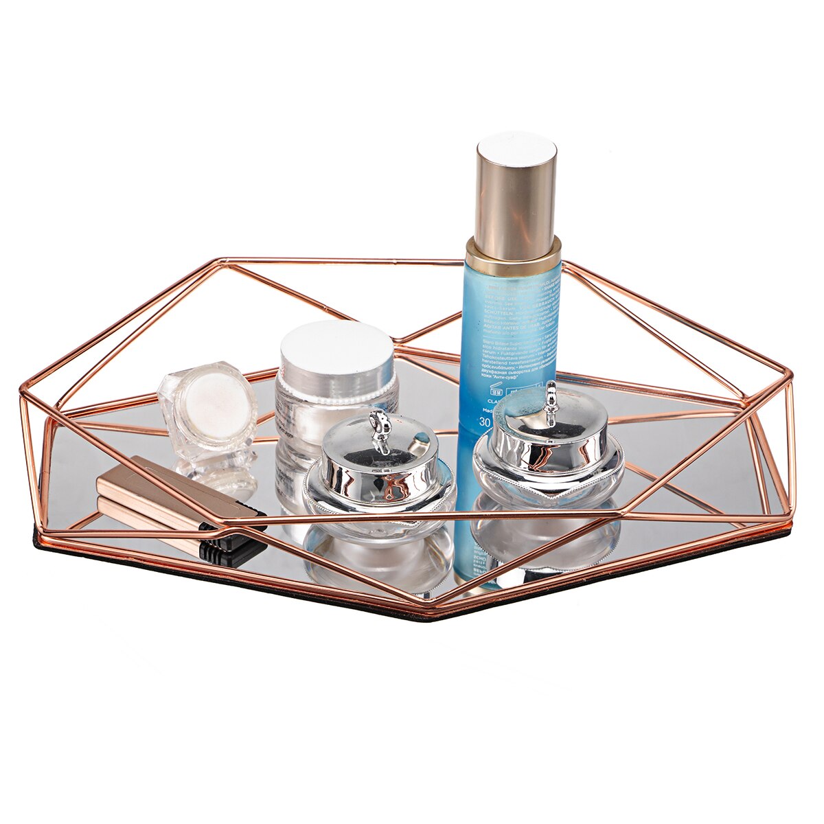 Vintage European Colorful Glass Metal Storage Tray... – Vicedeal