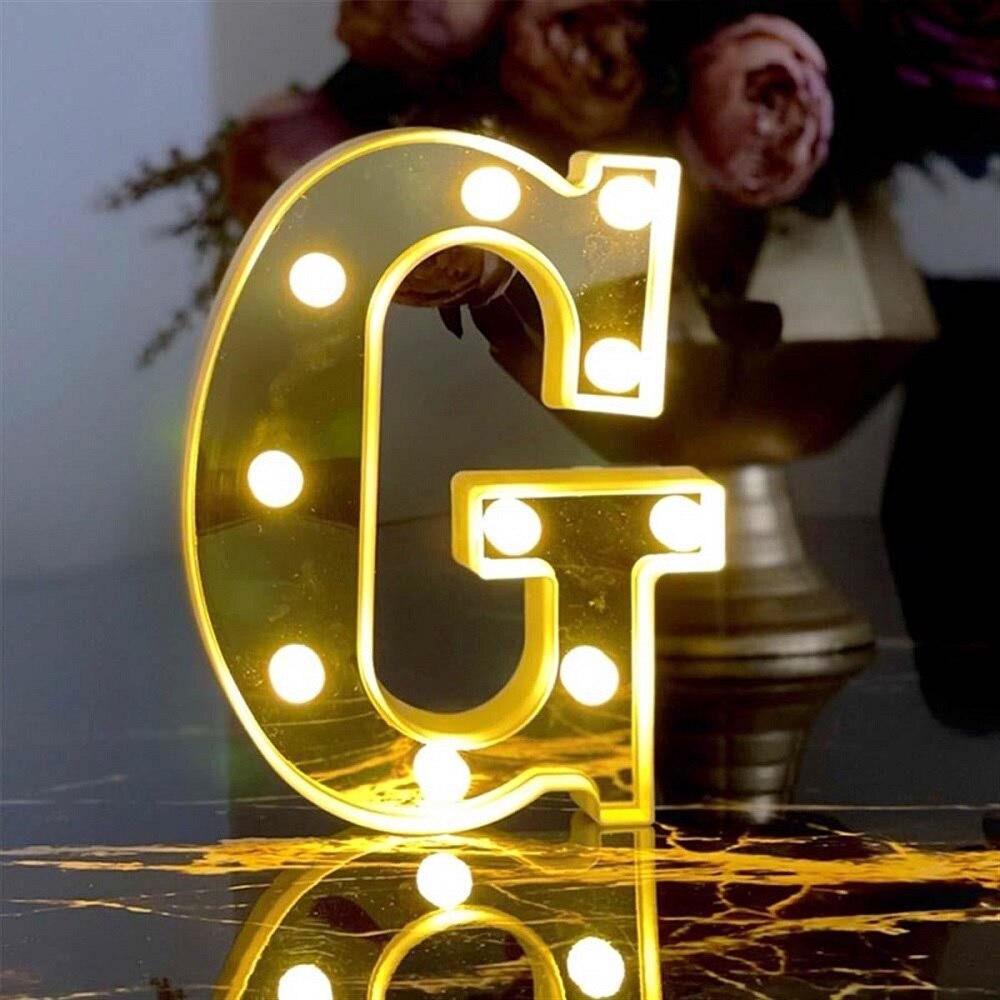 Decorative Led Illuminated 3d Letter G Big Size Or... – Vicedeal