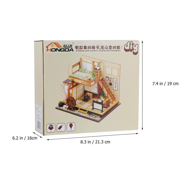 1 Set Japanese Style DIY House Villa Handmade Wood... – Vicedeal