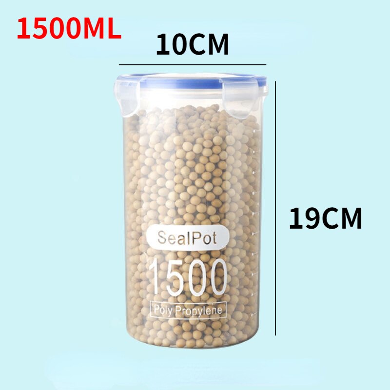 1500ml Plastic Kitchen Storage Containers Fridge S... – Grandado