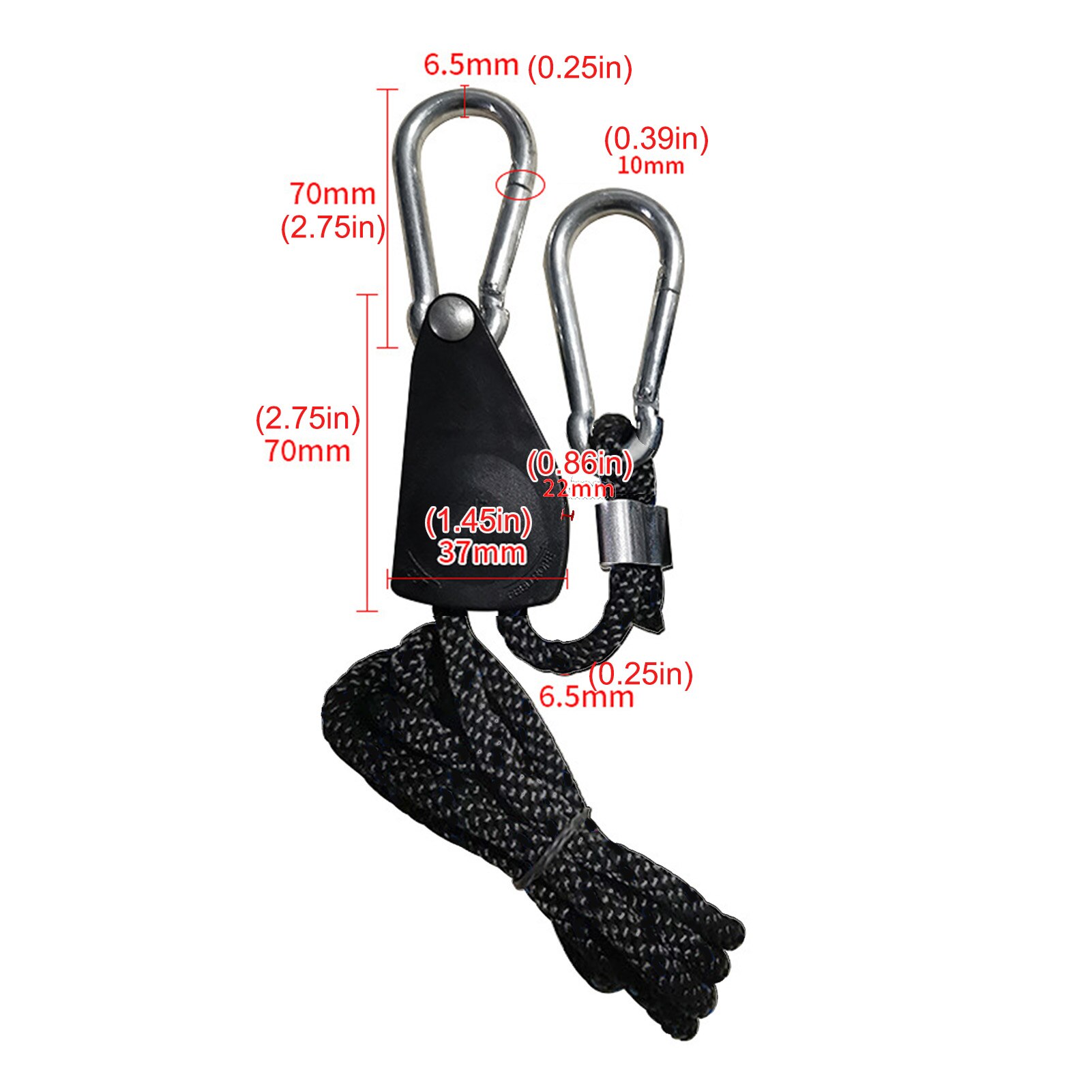 1/4 Inch Adjustable Heavy-duty Rope Hanger Multi-p... – Vicedeal