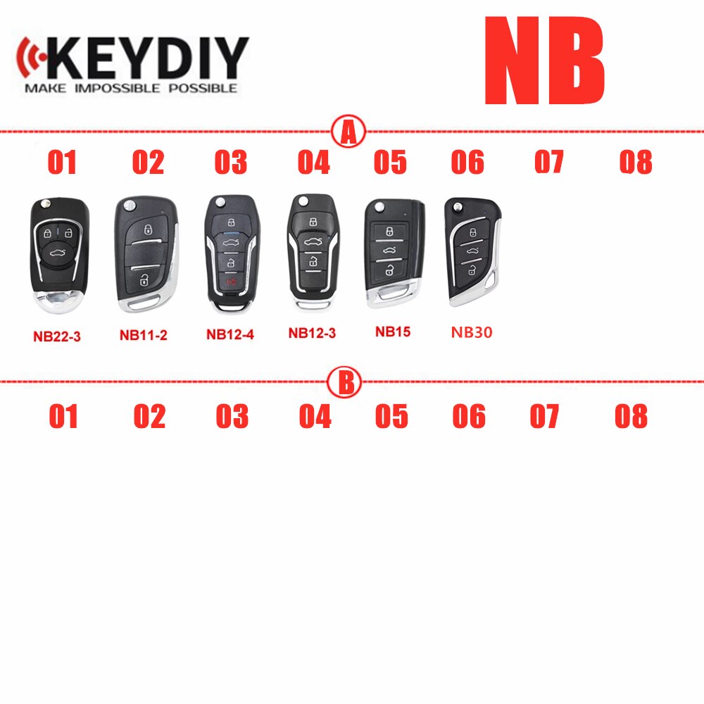 5 PCS KEYDIY KD Multi-functional Remote NB22-3 NB1... – Grandado