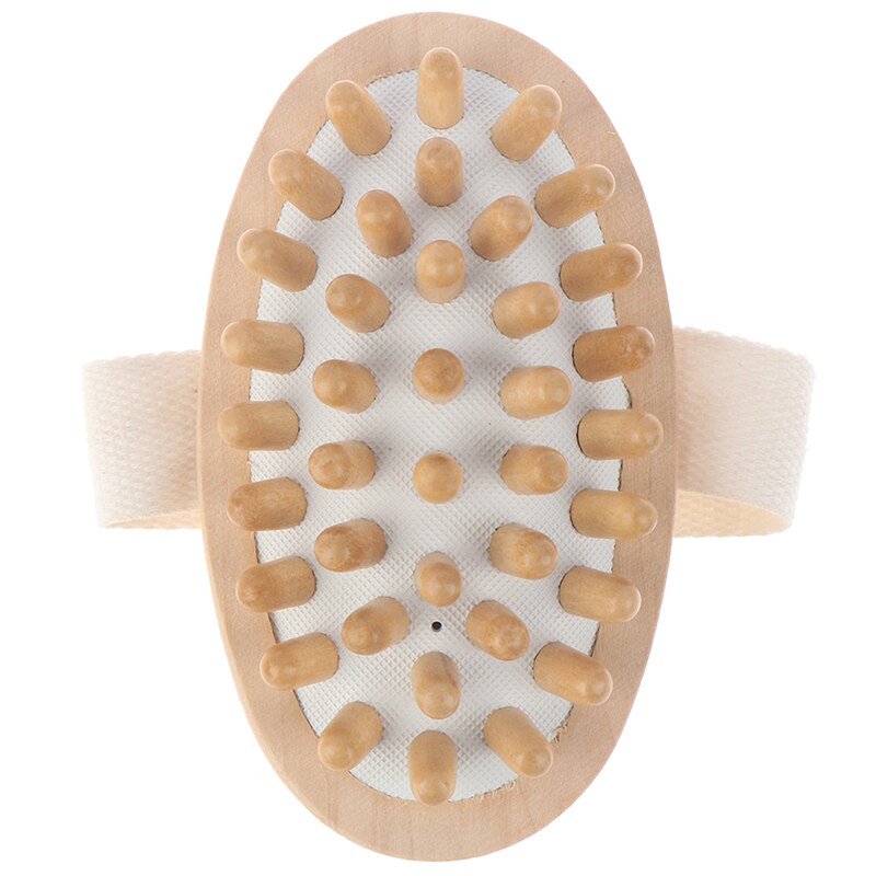 Wooden Massager Body Brush Hand-Held Cellulite Red... – Grandado