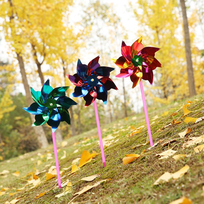 Lawn Pinwheels, Party Pinwheels Windmill Rainbow P... – Grandado